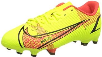 Nike Nike Little/Big Kids Multi-Ground Soccer Cleats Jr. Mercurial Vapor 14 Academy FG/MG, Volt/Bright Crimson, CV0811-760, 38 EU (5.5Y US)