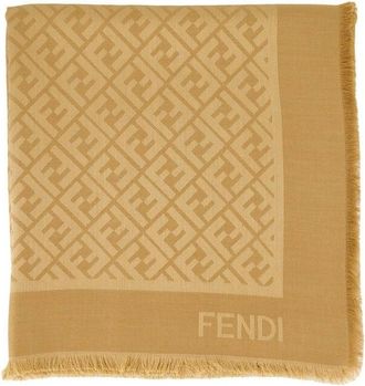 Fendi Damen Tuch SCIALLE FF GOTS aus Wolle und Seide