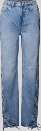 Rotate Straight Fit Jeans aus Baumwolle