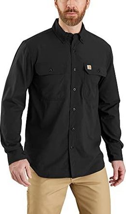 Carhartt Work in Progress Chemise l&eacute;g&egrave;re &agrave; manches longues Force pour homme Coupe d&eacute;contract&eacute;e, noir, Taille XL