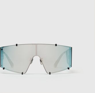 Stella McCartney Translucent Rectangle Sunglasses, Woman, Glossy black