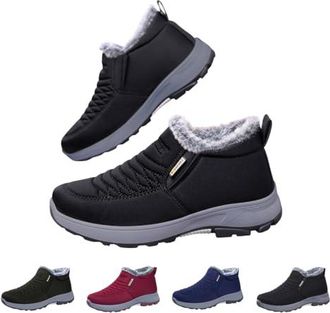 Generic Bottes de neige pour femme - Doublées - Bottes dhiver chaudes en peluche - Légères - Antidérapantes - Chaussures à plateforme - Tige courte - Chaussur