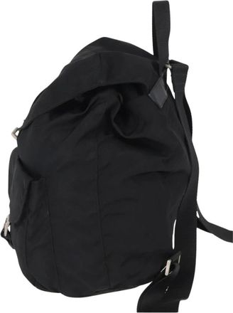 Prada unisex, Pre-owned, Noir, Taille: ONE Size Sac &agrave; dos Vintage en Nylon Pre-owned