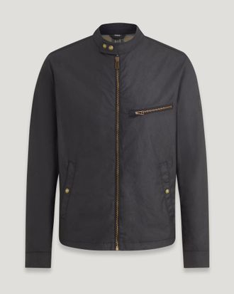 Belstaff Belstaff Veste Walkham pour homme Coton ciré Bleu marine foncé Taille 44