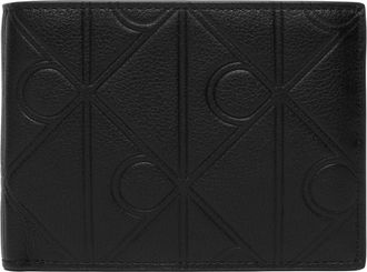 Calvin Klein Geldb&ouml;rse Calvin Klein Xl Emblem Aop Emboss Trifold LV04D1235G Schwarz