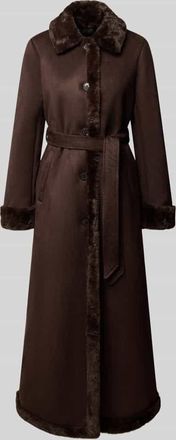 Lauren Ralph Lauren Mantel mit Webpelzbesatz