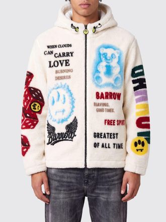 Barrow Fleecejacke mit Kapuze, Rei&szlig;verschluss und Grafikprint