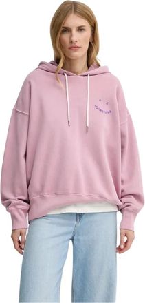 Paul Smith Sweat &agrave; capuche en coton brod&eacute; logo - Femme - Sweatshirts et sweats &agrave; capuche - Rose - Taille: 36 FR