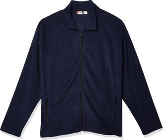 Cutter & Buck Herren Summit Microfleece mit Durchgehendem Reißverschluss Sweatshirt, Marineblau, 4XL