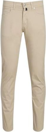 Pierre Cardin Pantalon uni en coton m&eacute;lang&eacute;