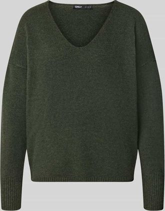Only Relaxed Fit Pullover mit V-Ausschnitt