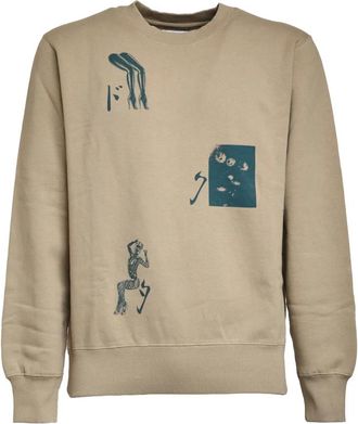 Edwin Femme, Sweatshirts et sweats à capuche, Brun, Taille: 38 FR Felpa girocollo
