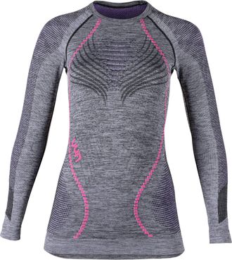 UYN Damen Unterhemd Ambityon UW Unterhemd, Black Melange/Purple/Raspberry, XS, U100023