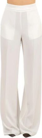 LuckyLu Femme, Pantalons, Blanc, Taille: 42 FR Wide Pantalons