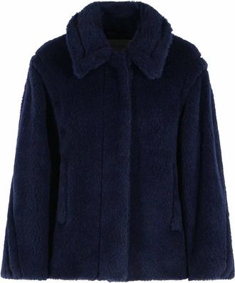 Max Mara Knielanger Mantel - Blau