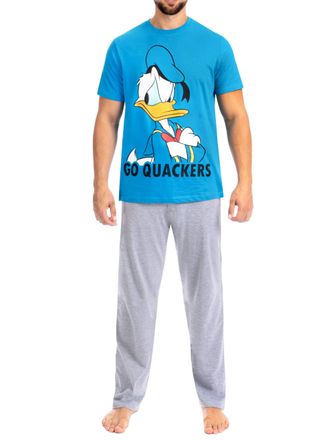 Disney Herren Schlafanzug Donald Duck Blau XX-Large