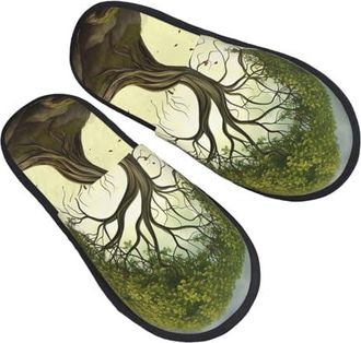 Generic Pantoufles De Voyage Arbres Chaud Pantoufles De Maison Portative Maison Slippers Pour Femmes Voyage Chambre M