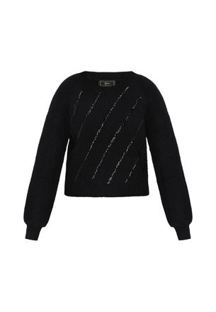 Faina Pullover Frauen Schwarz