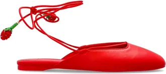 Kate Spade New York Femme, Chaussures, Rouge, Taille: 40 1/2 EU Eloise Ankle Wrap Mule Flat