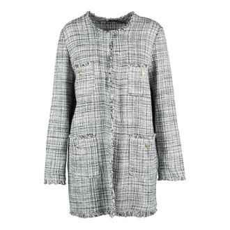 Emme Di Marella Ugolina Long Boucl&eacute; Jacket - - Jackets - Damen - Grau - L