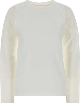 Jil Sander Femme, Tops, Beige, Taille: 36 FR Cotton T-shirt