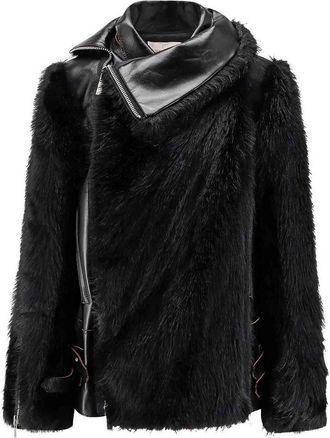sacai Blouson En Cuir - Noir