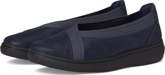 Clarks Mocassins BreezeSky Air CloudSteppers pour femme, Textile bleu marine 1, 41 EU