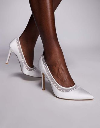 Steve Madden Sleeker - Escarpins doubl&eacute;s de tulle - Ivoire-Blanc