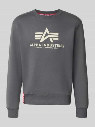 Alpha Industries Regular Fit Sweatshirt aus Baumwoll-Mix mit Logo-Print