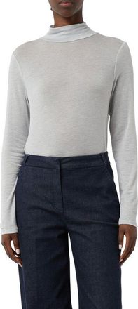 Comma Langarmshirt mit Wollanteil