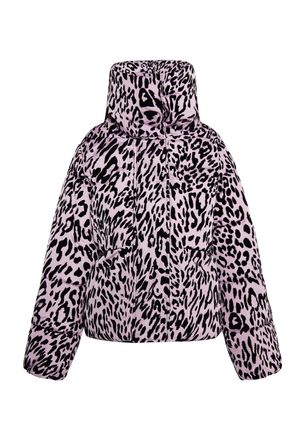 Faina Steppjacke mit Leo-Print Damen Lila L&ouml;we