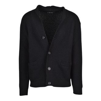 Tagliatore Cardigan mit V-Ausschnitt - - Knitwear - Herren - Schwarzk - L