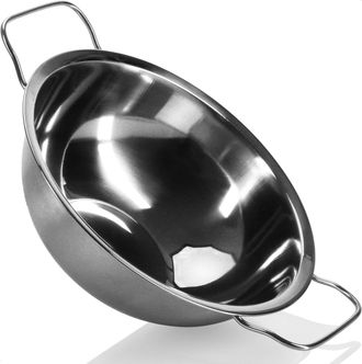 Com-Four Rührschüssel aus Edelstahl - multifunktionale Schüssel zum Backen, Teig zubereiten, Schlagen, Verquirlen & Kochen - temperaturbeständig, spülmaschinen