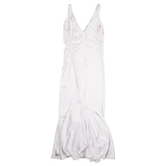 Max Mara Femme, Robes, Rose, Taille: 38 FR Katia Longue Robe Satin&eacute;e