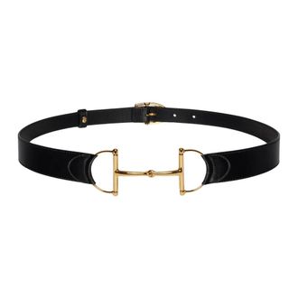 Gucci Horsebit G&uuml;rtel - - Accessories - Damen - Schwarzk - 90 CM
