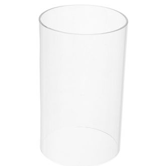 BESPORTBLE Transparenter Glaszylinder Kerzenhalter 9X15cm Offener Zylindrischer Windschutz aus Klarglas f&uuml;r S&auml;ulenkerzen Stabiler Bodenloser Lampenschirm f&uuml;r Inn