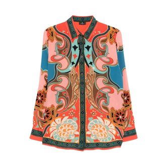 Etro Femme, Blouses et Chemises, Multicolore, Taille: 40 FR Chemise &agrave; imprim&eacute; floral