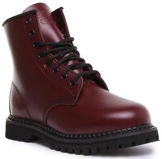 Grinders Cedric CS Bottes Derby classiques mi-cheville pour homme, cerise, 42 1/3 EU