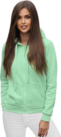 OZONEE Damen Kapuzenpullover Sweatjacke Sweatshirt Farbvarianten Kapuzenjacke Kapuzenpulli Langarm Kapuze Hoodie Sport Style Casual Fitness Basic Training 77