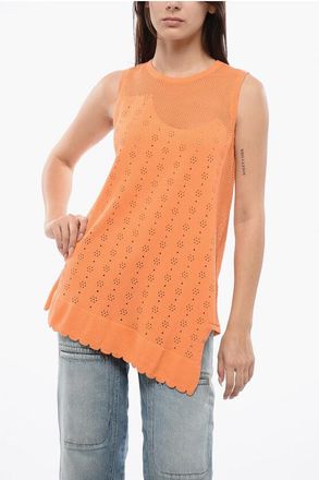 Viktor & Rolf Sleeveless HANGING BY A THREAD Top With Mesh Detail size Xs
