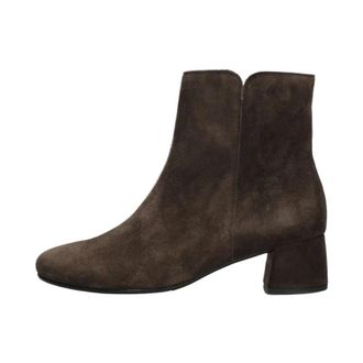 Gabor Braune Wildleder Stiefeletten Stilvoller Komfort - - Shoes - Damen - Braun - 42 EU