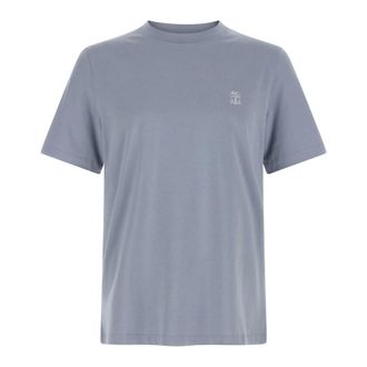 Brunello Cucinelli Homme, Tops, Bleu, Taille: XL T-Chemises