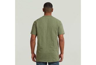 G-Star T-Shirt Nifous Rundhals, mit Rippeinsatz