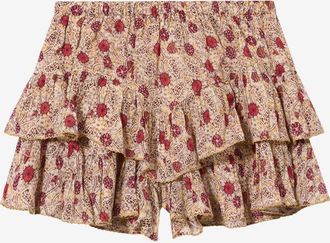 Isabel Marant Short Jocadia - Femme - &Eacute;cru-framboise - Taille34 - Marant &Eacute;toile