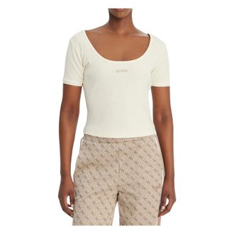 Guess Femme, Tops, Blanc, Taille: 40 FR Circe Slim Fit T-shirt