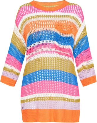 Usha Pullover Frauen mehrfarbig orange