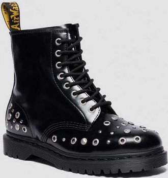 Dr. Martens 1460 Nieten Buttero Leder Stiefel in Schwarz, Gr&ouml;&szlig;e: 36
