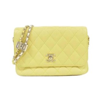 Chanel Pre-owned Lammleder Umh&auml;ngetasche - - Pre-owned - Damen - Gelb - ONE SIZE