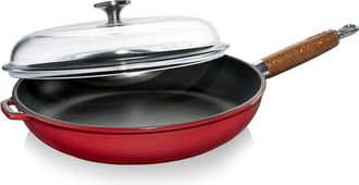 Chasseur Bratpfanne, Gusseisen, rot, 28 cm