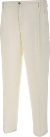 BRIGLIA 1949 Homme, Pantalons, Blanc, Taille: M Manhattan Pantalons